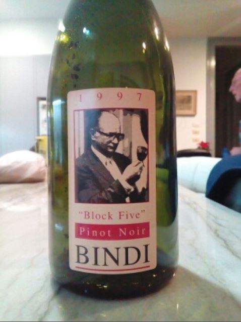 Tuesday blind wine tasting reviews Bindi Block 5 Pinot Noir 1997