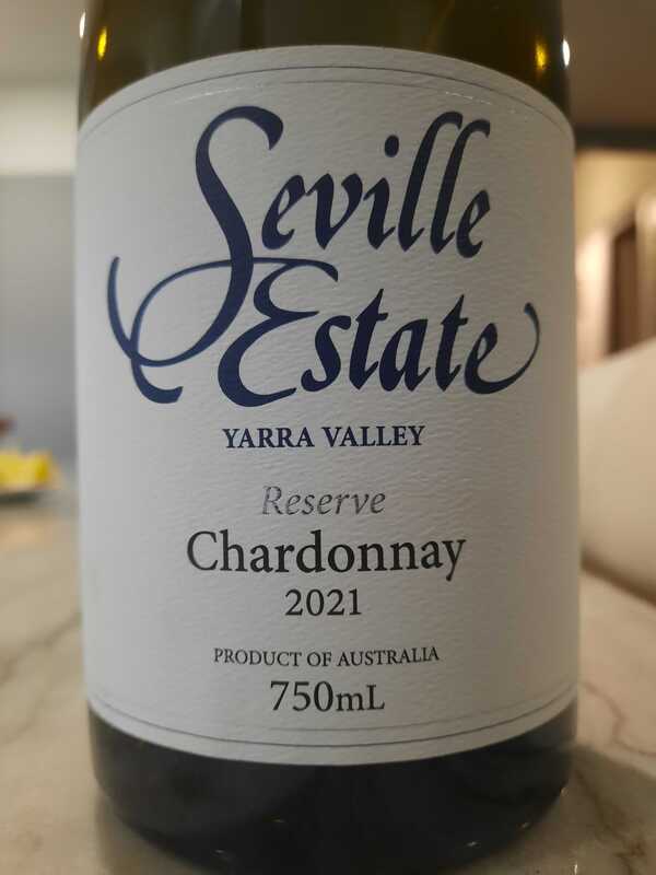 Tuesday blind wine tasting reviews Seville Estate Reserve Chardonnay 2021